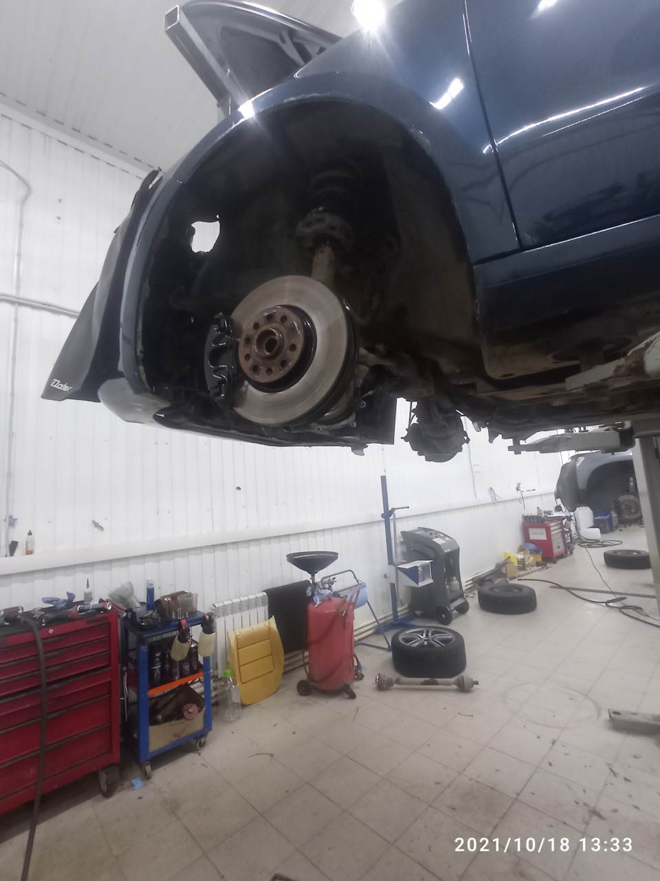 Замена заднего сальника коленвала, масла в DSG6 — Skoda Superb Mk2, 2 л ...