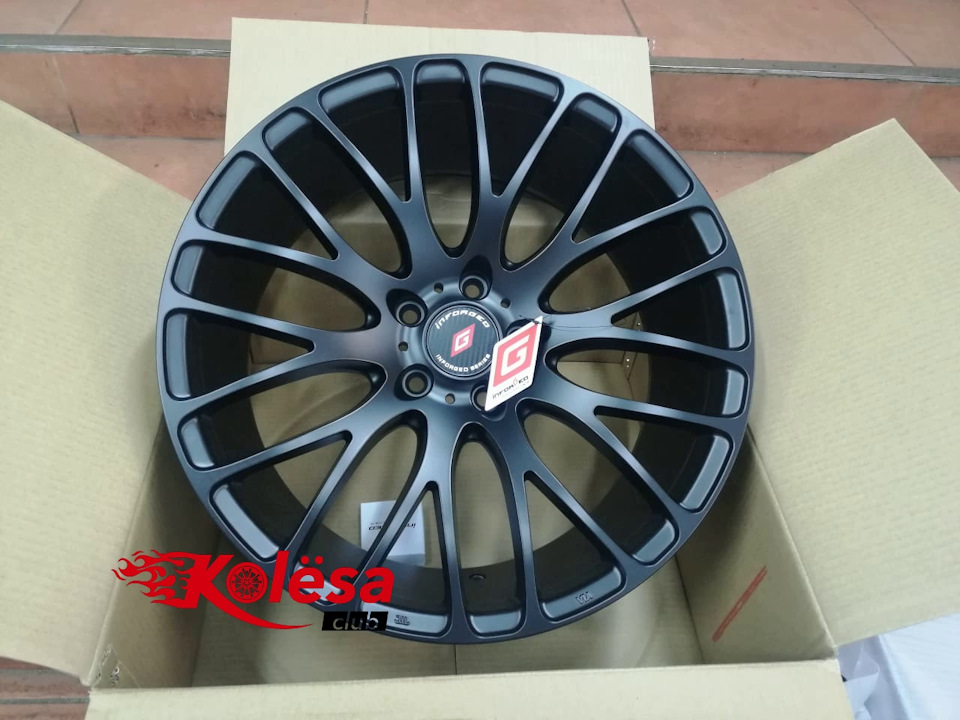 Kia Stinger & Inforged IFG9 Matt Black — KolesaClub на DRIVE2