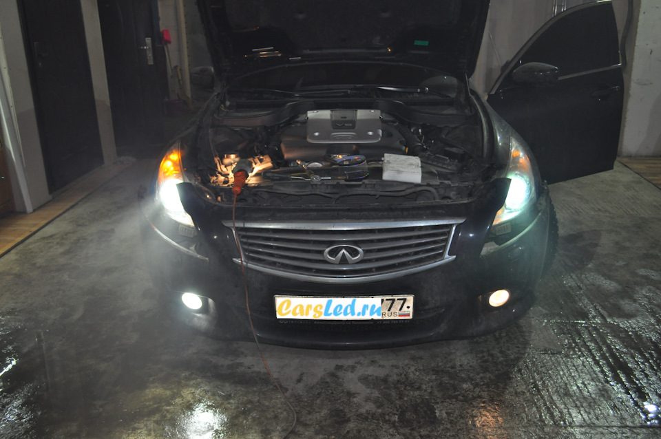 Замена головного освещения на светодиодное INFINITI G35 “Led for life ...