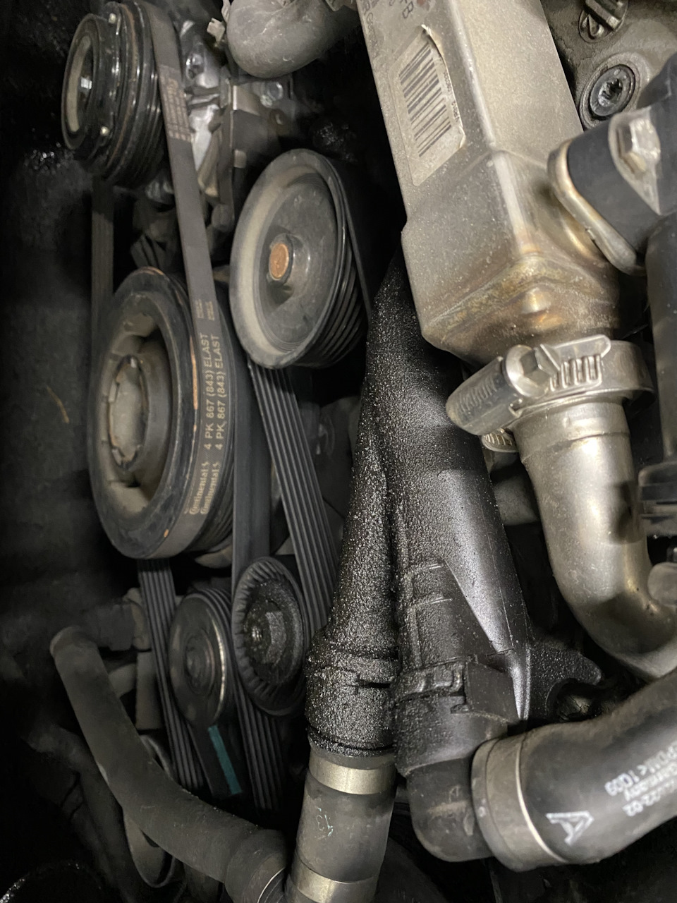 Замена масла и прокладки на патрубок интеркулера — BMW 5 series (E60 ...