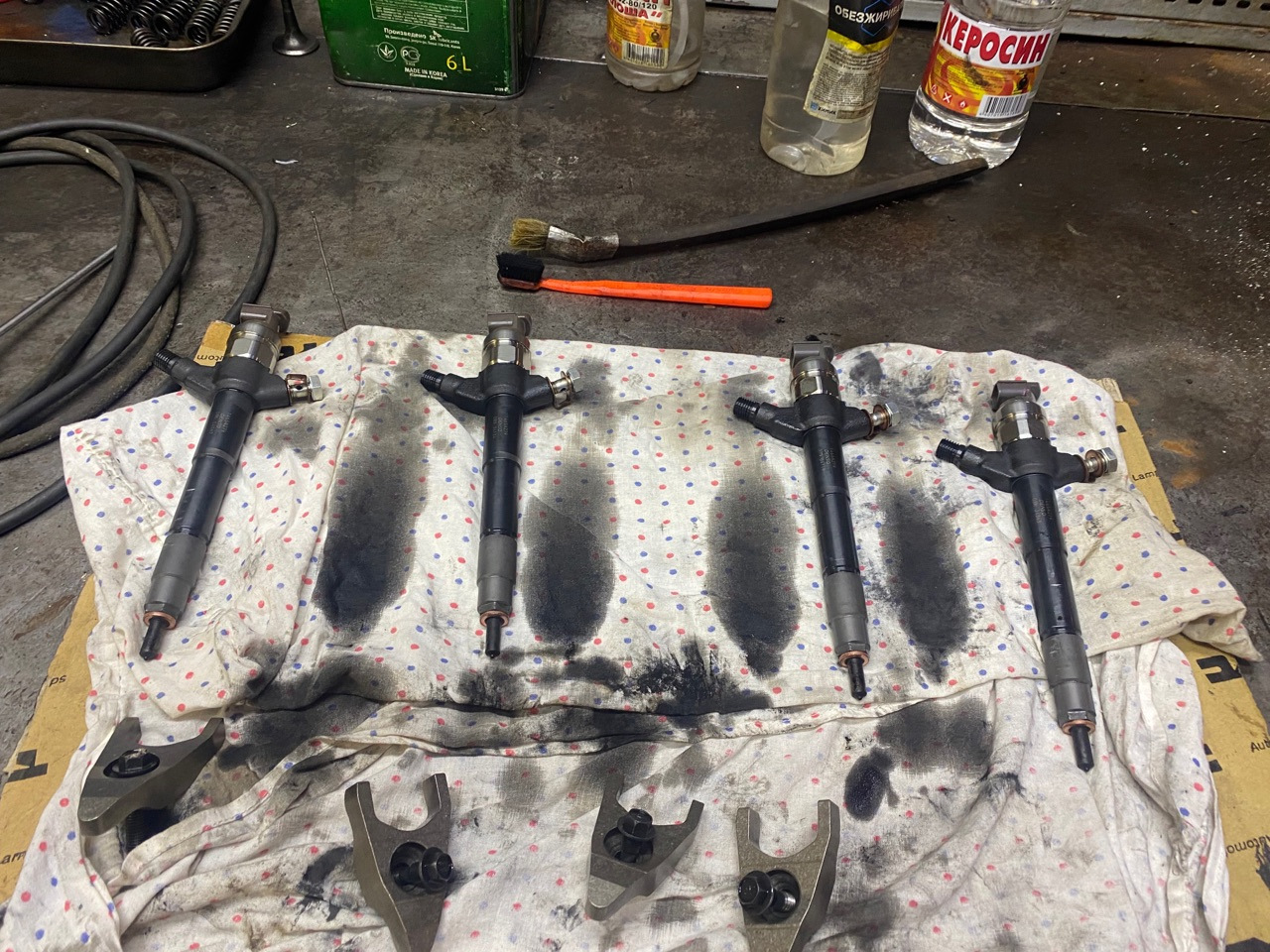 Замена топливных Форсунок — Mitsubishi Pajero (4G), 3,2 л, 2011 года ...