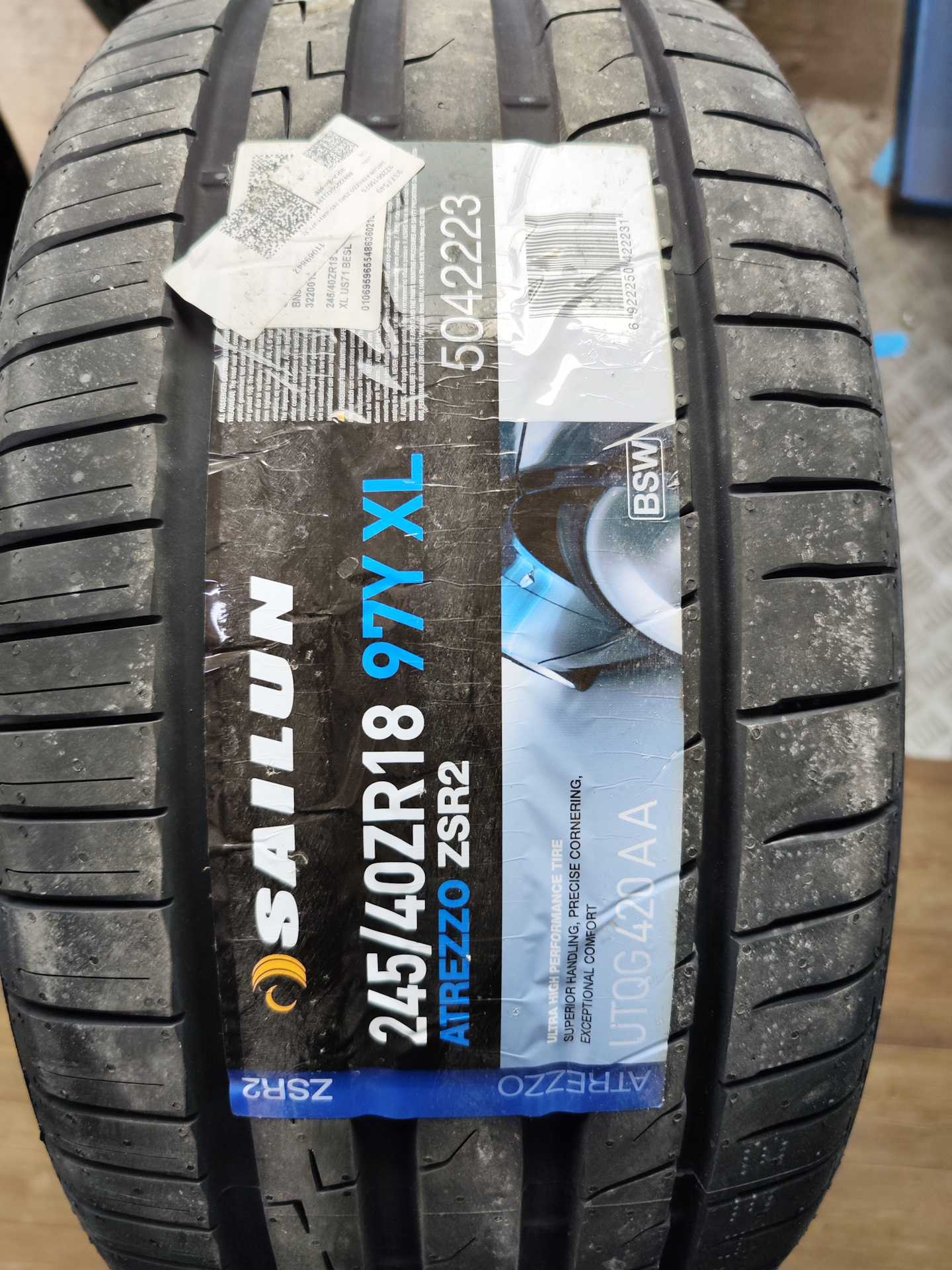 Sailun Atrezzo ZSR 2 245/40 ZR18 97Y XL — Audi A5 Sportback (1G), 2 л, 2013 года | шины | DRIVE2