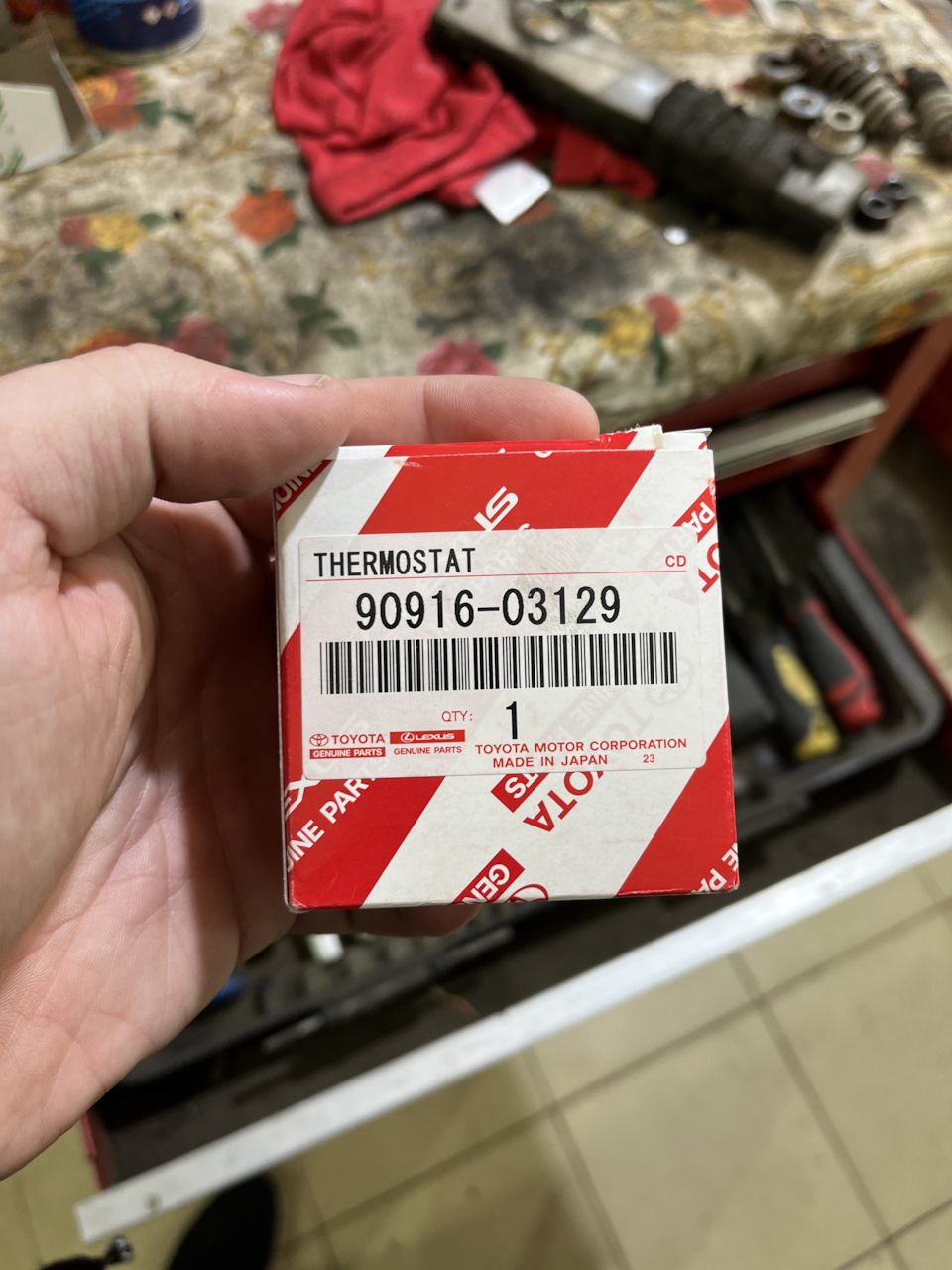 Новый термостат. — Toyota Corolla (140/150), 1,6 л, 2008 года | визит ...