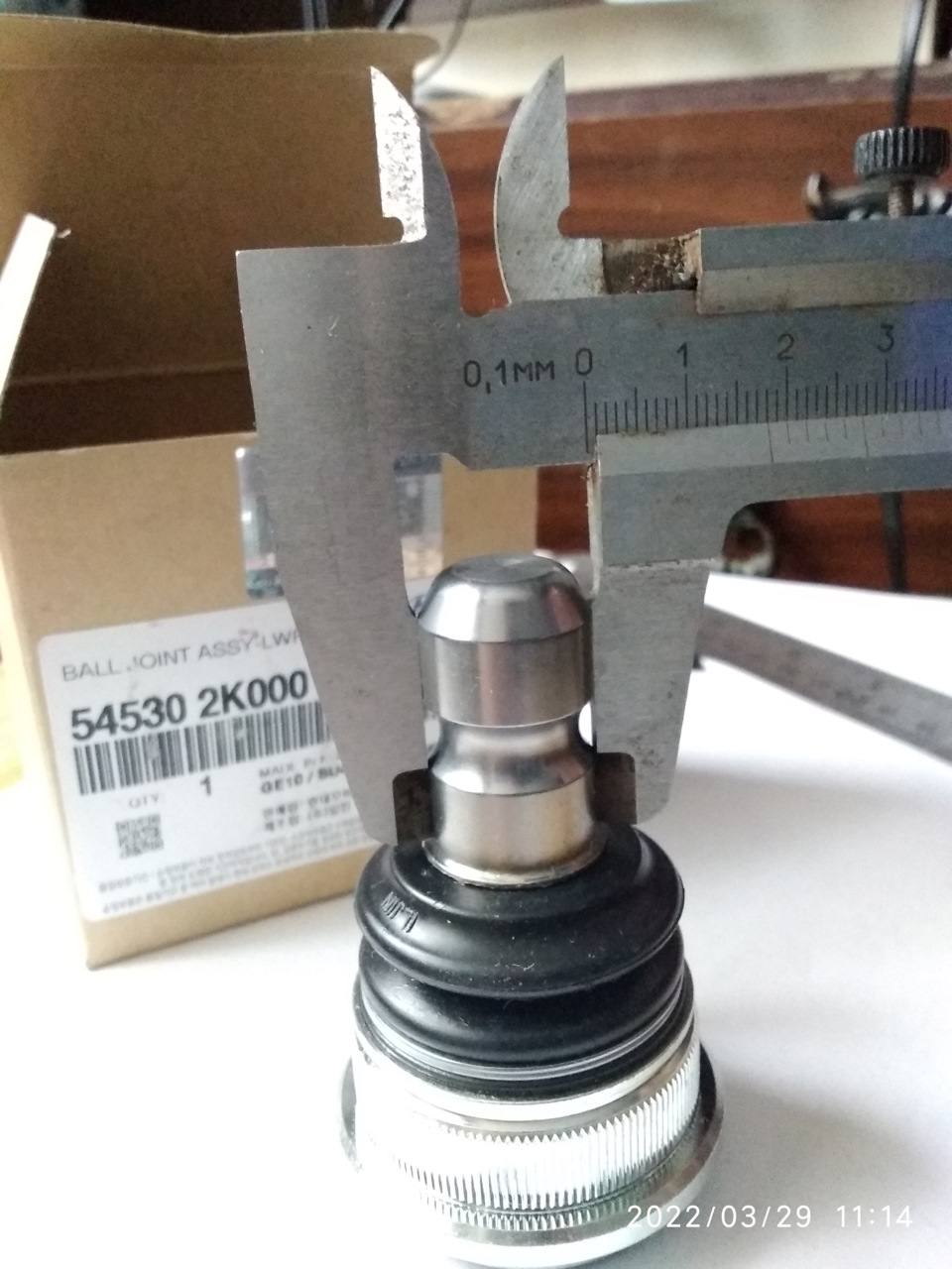 Шаровая на 1.6 рест от Hyundai 545302K000 с доработкой. — Mitsubishi ...