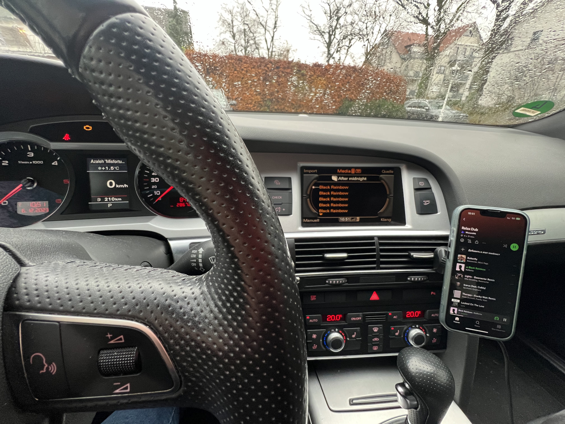 06 — Tune2Air + Original шнурок Audi-Ligting — Audi A6 Avant (C6), 3 л ...