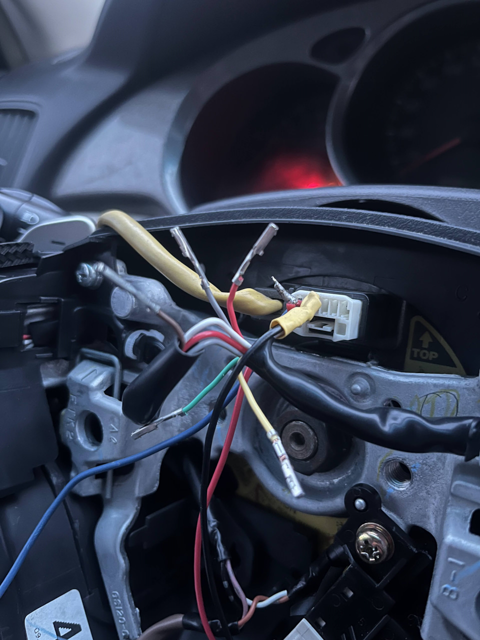 Руль Toyota Wish. Установка. Подключение. — Toyota Highlander (XU20), 3 ...