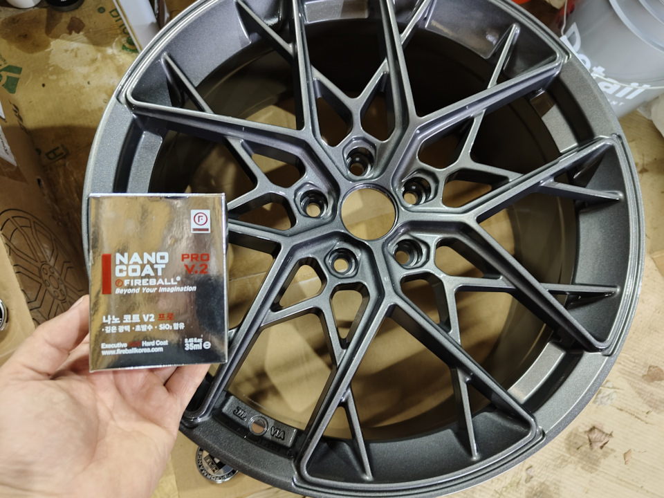 Керамика FIREBALL NANO COAT v.2 на новые диски HRE FF10 R19 графит ...