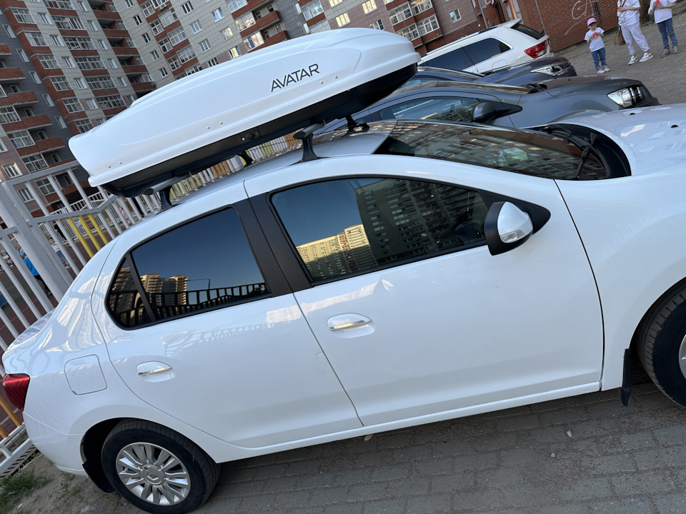 Автобокс Avatar, 460л — Renault Logan (2G), 1,6 л, 2017 года ...