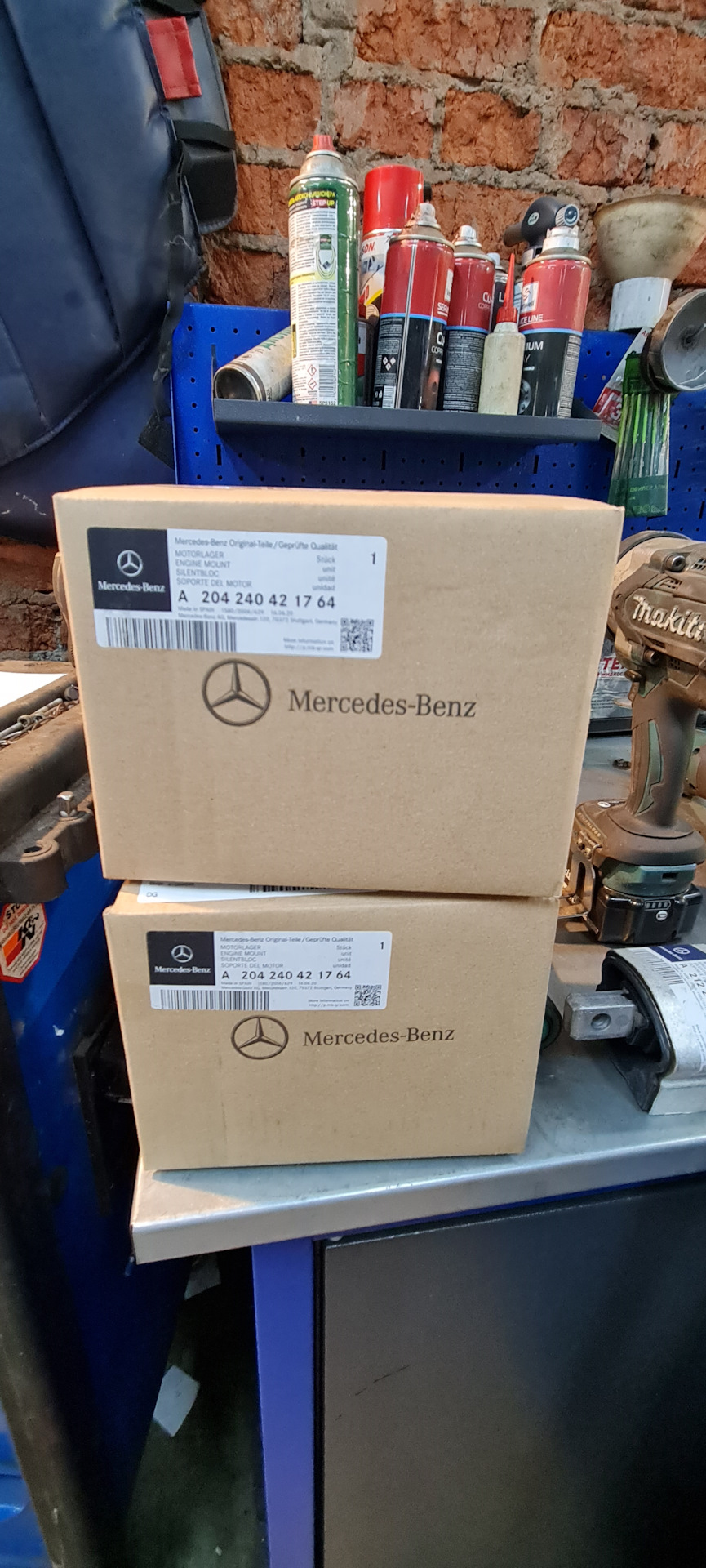 Подушки, масло, фильтр, клапан — Mercedes-Benz E-Class (W212), 1,8 л ...