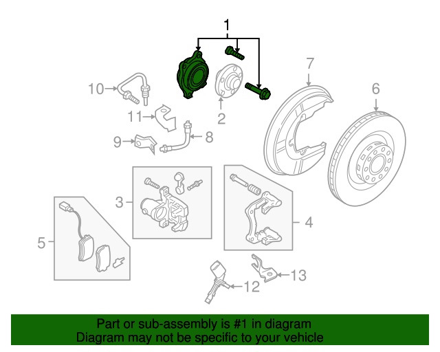 4F0598625B Подшипник ступичный с ремкомплектом VAG | Запчасти на DRIVE2
