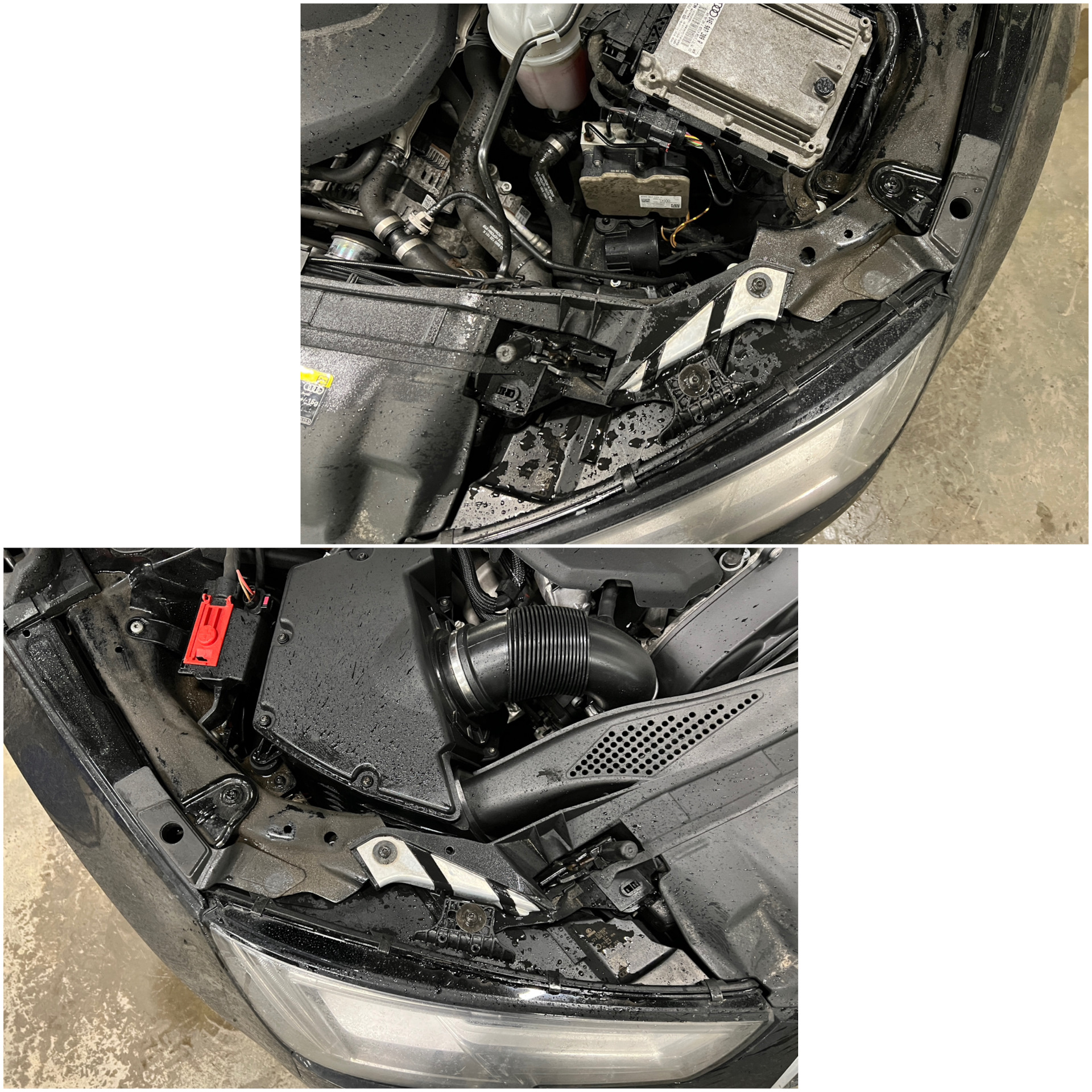 10. Подкапотное пространство — Audi A4 (B9), 1,4 л, 2018 года | тюнинг ...