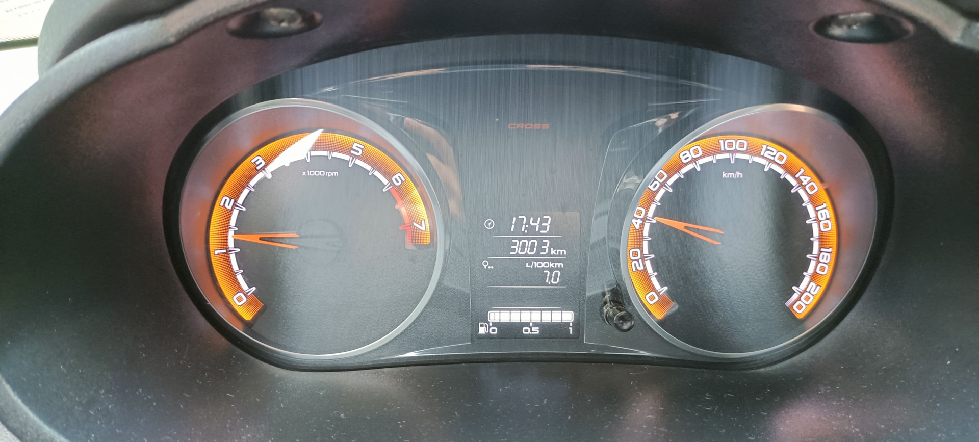 Первые 3000 — Lada Гранта Cross, 1,6 л, 2023 года | наблюдение | DRIVE2