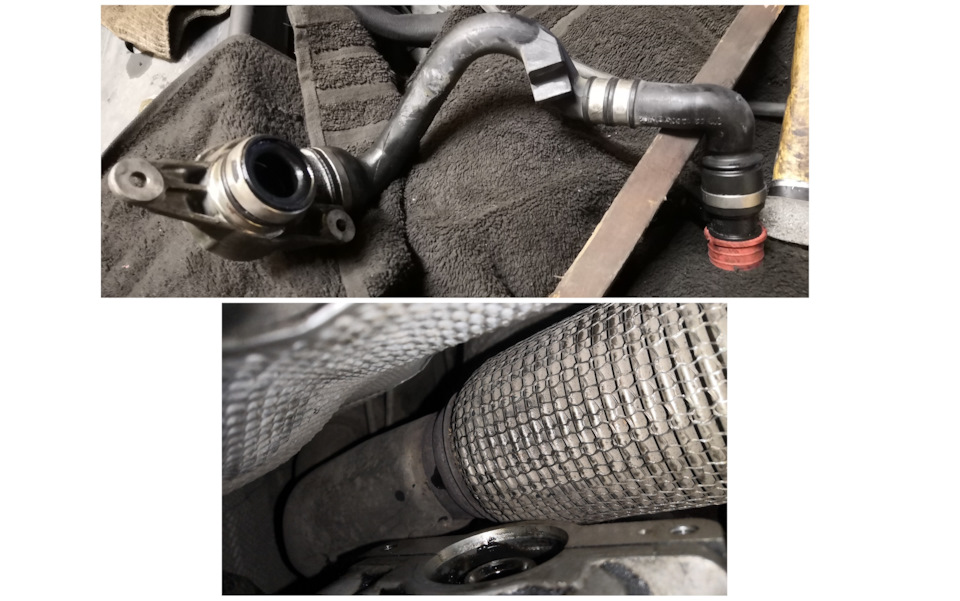 ТО 128800 + Замена КВКГ и топливного шланга OM 642.826 3.0 TDI ...