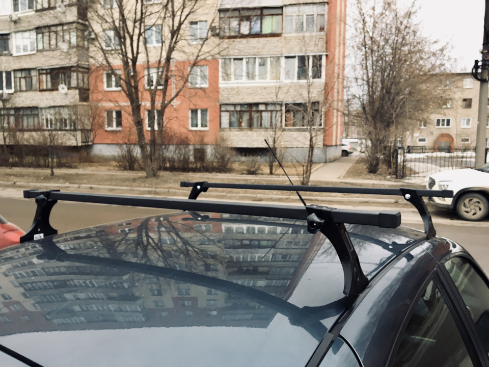 13. Багажник Евродеталь на крышу Granta. — Lada Гранта лифтбек, 1,6 л ...